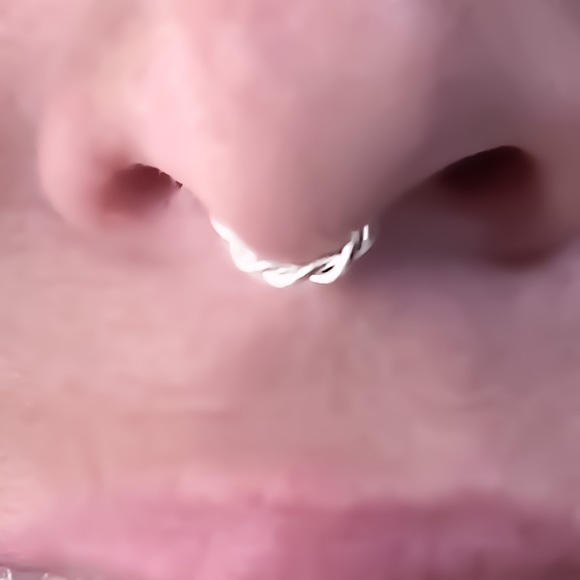 Moodtherapy | Jewelry | 925 Sterling Silver Twisted Fake Septum Ring ...
